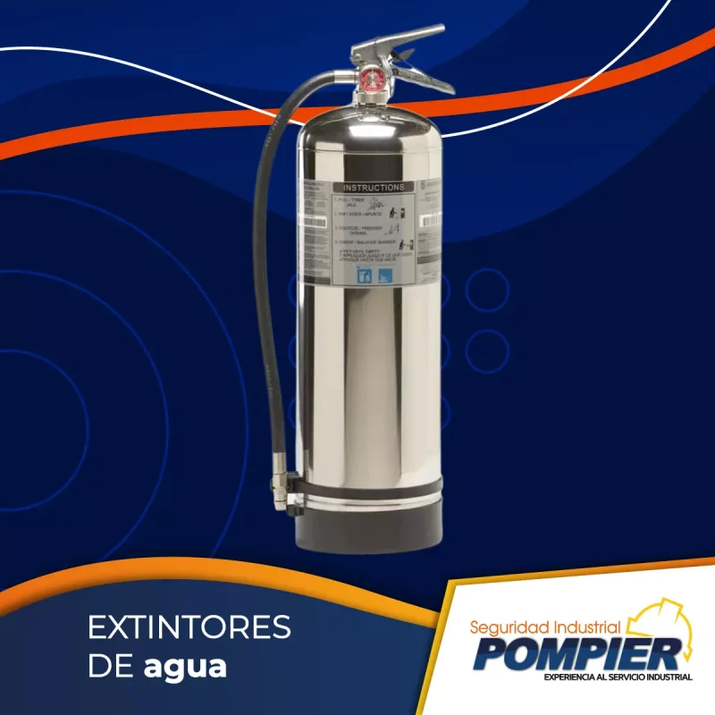 Extintor de Agua 2,5gal - Pompier CIA. LTDA.